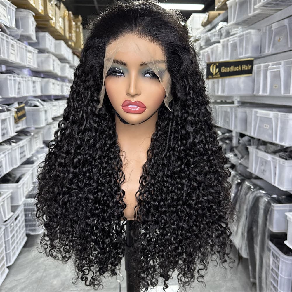 sdd super double drawn pixie curl 13x4 full frontal lace wig